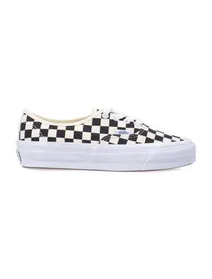 VANS Premium Authentic 44 Canvas Shoes - Checkerboard Black/off White