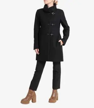 FAY Virgin Wool Blend Coat - Black