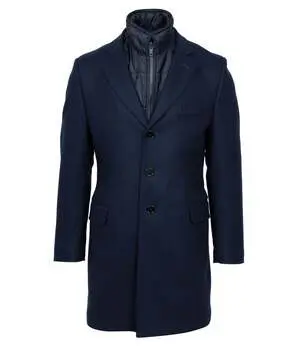 FAY Wool And Cashmere 3-in-1 Coat - Blue
