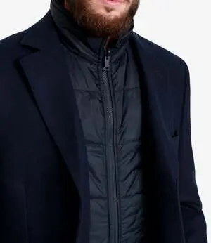 FAY Wool And Cashmere 3-in-1 Coat - Blue
