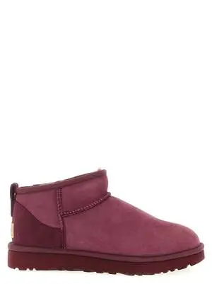 UGG Classic Ultra Mini Ankle Boots - Bordeaux