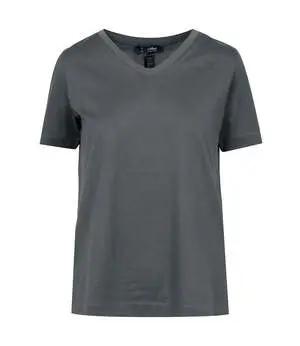 Max Mara Cotton V-neck Top - Anthracite