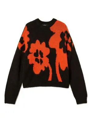 Twin-set Floral Motif Sweater