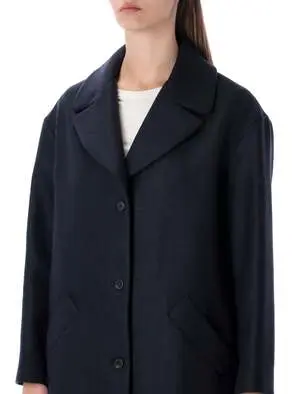 A.p.c. Ninon Italian Wool Coat - Blue