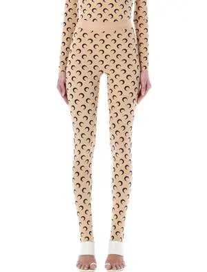 MARINE SERRE Moon Print Leggings
