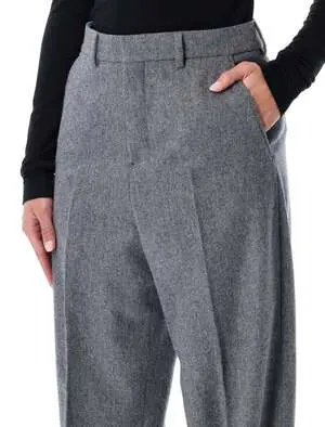 Ami Wool Wide-leg Trousers