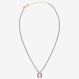 MYA BAY Mini Horseshoe Necklace - Fuchsia