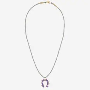 MYA BAY Mini Horseshoe Necklace - Purple