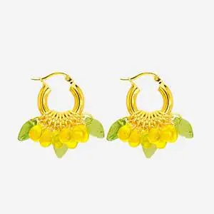 ANNELE Mini Baby Buttercup Earrings - Red