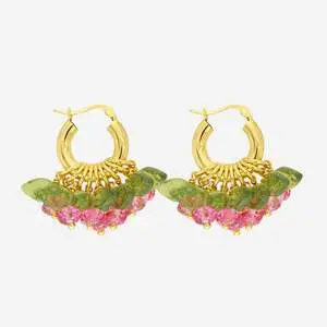 ANNELE Mini Rose Fields Forever Earrings - Red