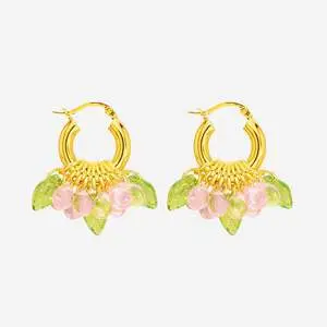 ANNELE Mini Baby Blossom Earrings - Red