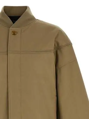 WILLY CHAVARRIA Gas Station' Bomber Jacket - Beige