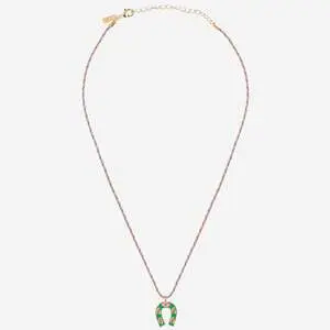 MYA BAY Mini Horseshoe Necklace - Green