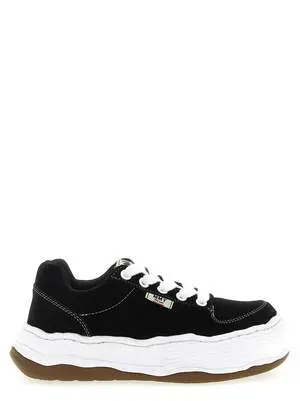 Mihara Yasuhiro Oliver Suede Sneakers - White/black