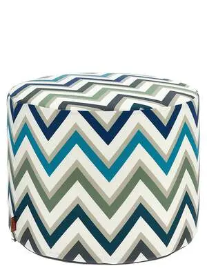 Missoni Watamu' Outdoor Cylindrical Pouf - Multicolor