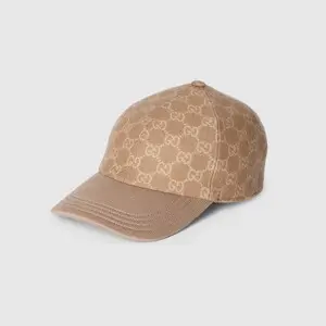 Gucci Gg Knit Fabric Baseball Hat - Brown