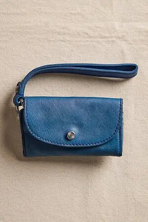 Free People Leather Coin Purse - Lapis