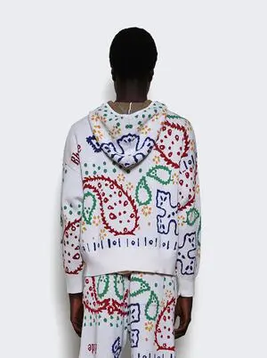 Rhude Bandana Knit Zip Sweater