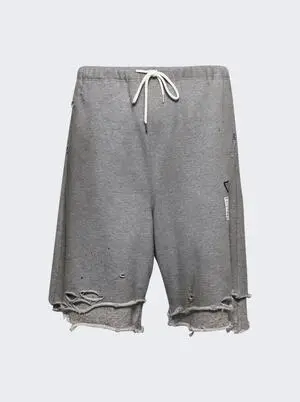 Mihara Yasuhiro Layered Cotton Shorts - Grey