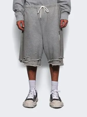 Mihara Yasuhiro Layered Cotton Shorts - Grey