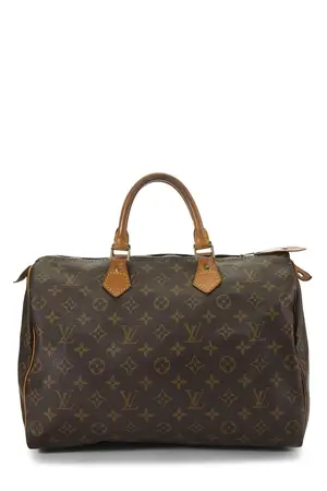 LOUIS VUITTON Monogram Speedy 35 - Brown