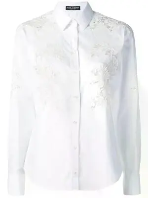Dolce & Gabbana Lace Insert Shirt
