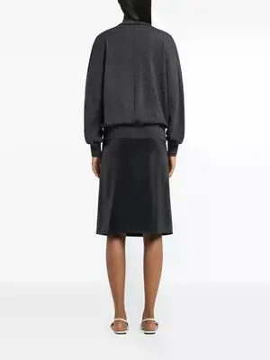 COURREGES Turtleneck Long-sleeve Sweater - Grey