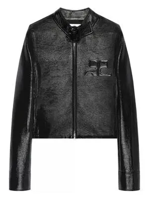 COURREGES Logo-embossed Zip-up Jacket