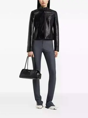 COURREGES Logo-embossed Zip-up Jacket
