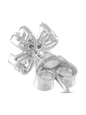 LB EXCLUSIVE 14k White Gold Diamond Stud Earrings