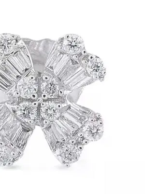 LB EXCLUSIVE 14k White Gold Diamond Stud Earrings