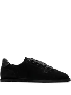 REFERENC Suede Leather Sneakers - Black
