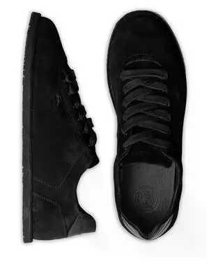 REFERENC Suede Leather Sneakers - Black