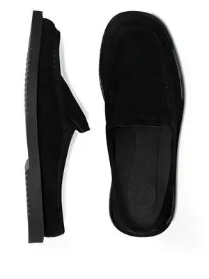 REFERENC Suede Square Toe Slides