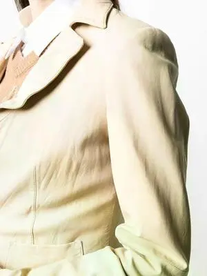 Giorgio Armani 2000s Notched Lapels Leather Jacket