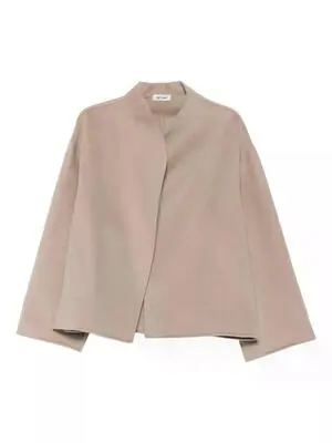 Soft Goat Open-front Oversized Coat