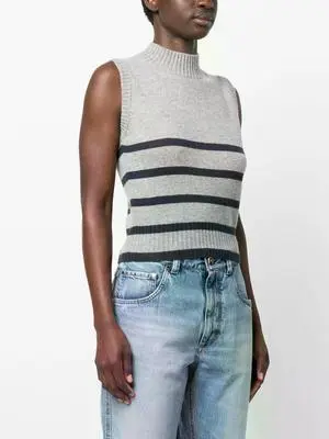 Brunello Cucinelli Striped Cashmere Vest