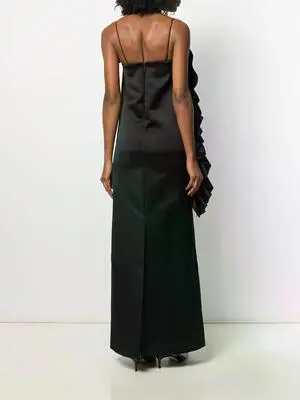 CHRISTOPHER KANE Ruffle Trim Evening Dress
