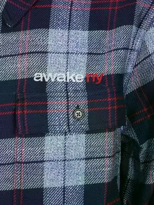 AWAKE NY Flannel Zip-up Shirt