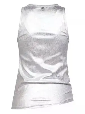 Rabanne Asymmetric Hem Top - Silver
