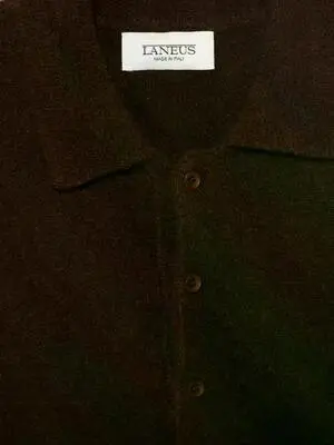 LANEUS Button-placket Polo Shirt