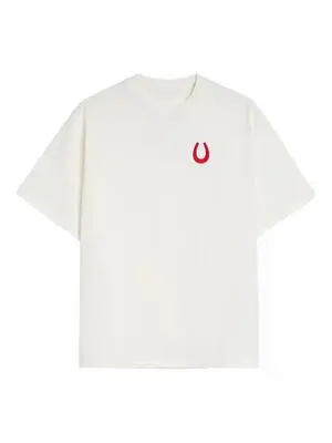 JIL SANDER Crew-neck T-shirt With Embroidered Detail - Neutrals