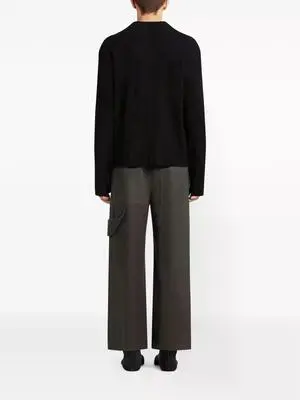 COURREGES Ribbed Logo Polo Shirt