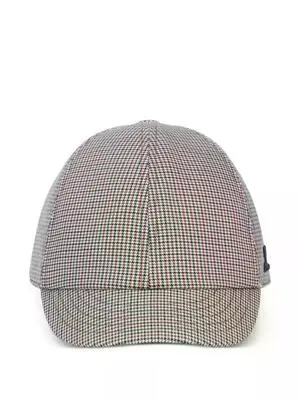 COURREGES Houndstooth Logo Cap - Neutrals