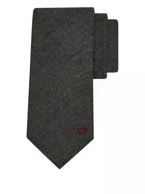 FERRAGAMO Logo-embroidered Tie