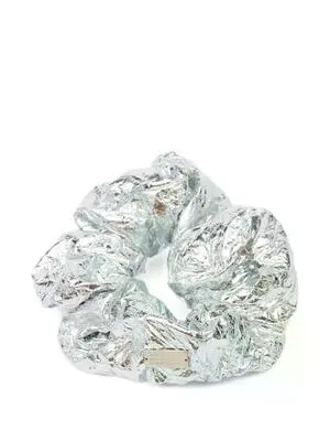 MAISON MARGIELA Logo-plaque Metallic Hair Band - Silver