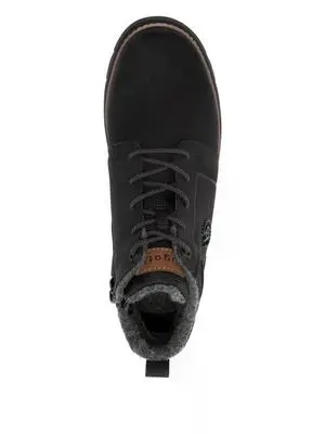 BUGATTI Lace-up Panelled Booties