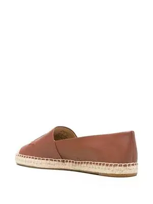 Ralph Lauren Cameryn Embossed-logo Espadrilles - Brown