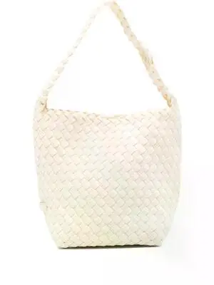 NAGHEDI Small Nomad Hobo Woven Tote Bag - Neutrals