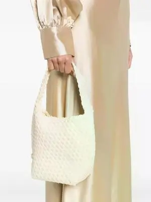 NAGHEDI Small Nomad Hobo Woven Tote Bag - Neutrals